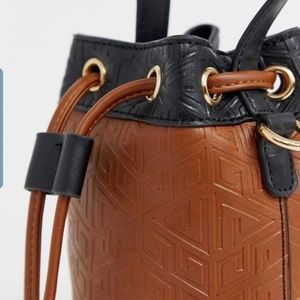 ASOS | Bags | Mini Bucket Bag In Embossed Monogram | Poshmark